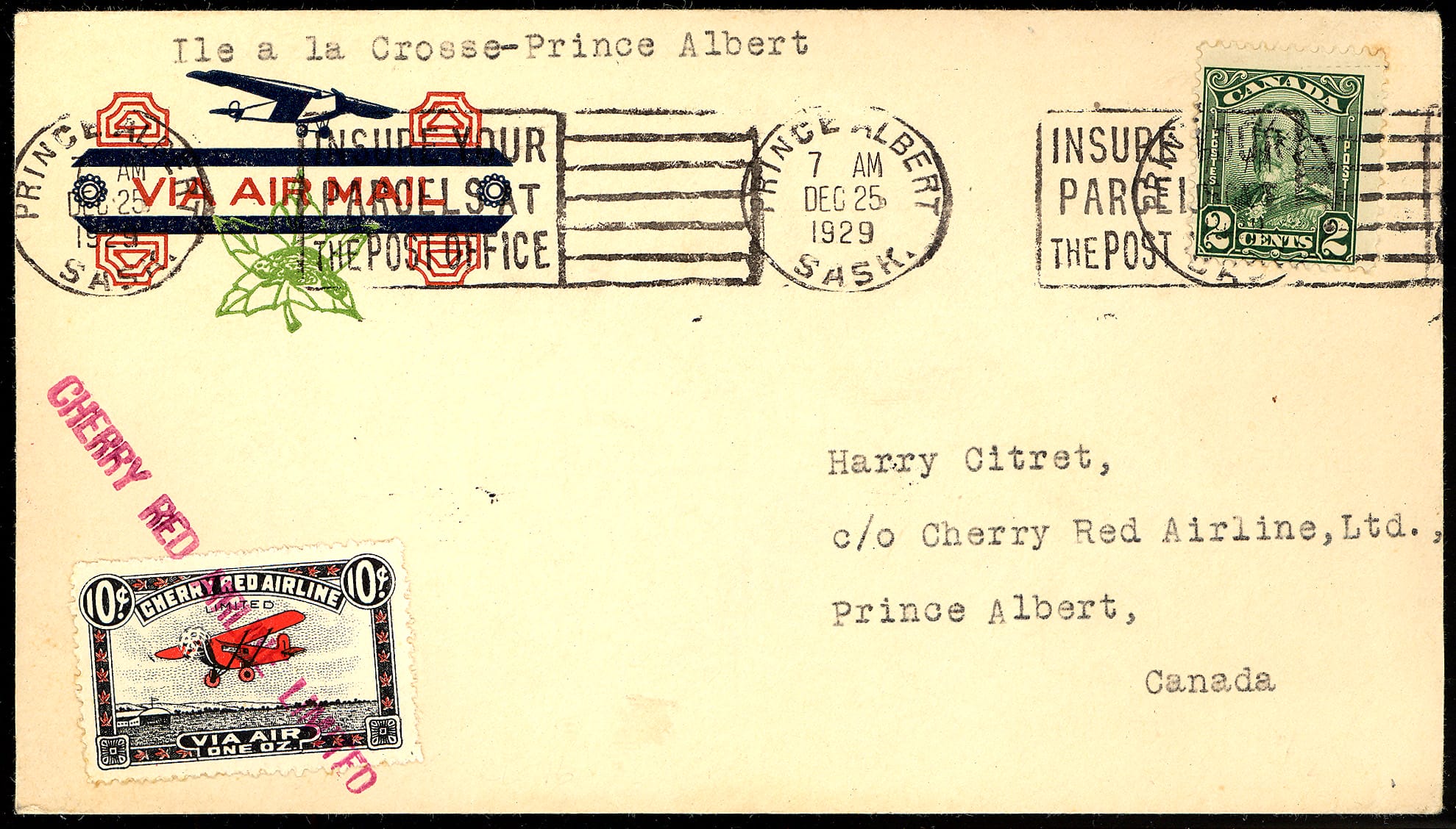 1929 Cherry Red Airline, semi-official, Prince Albert, Saskatchewan ...